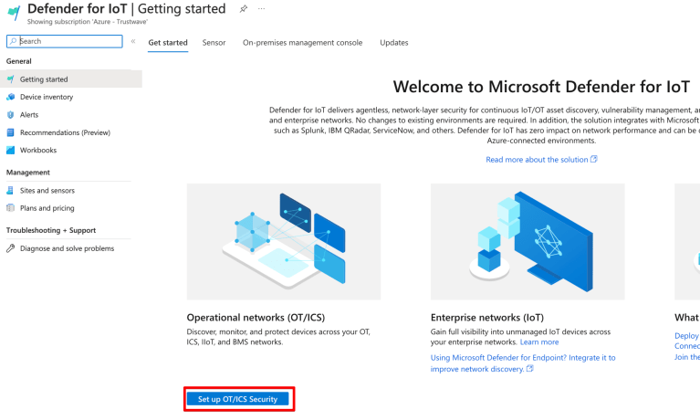Getting Started With Defender for IoT/OT – Simple-Security